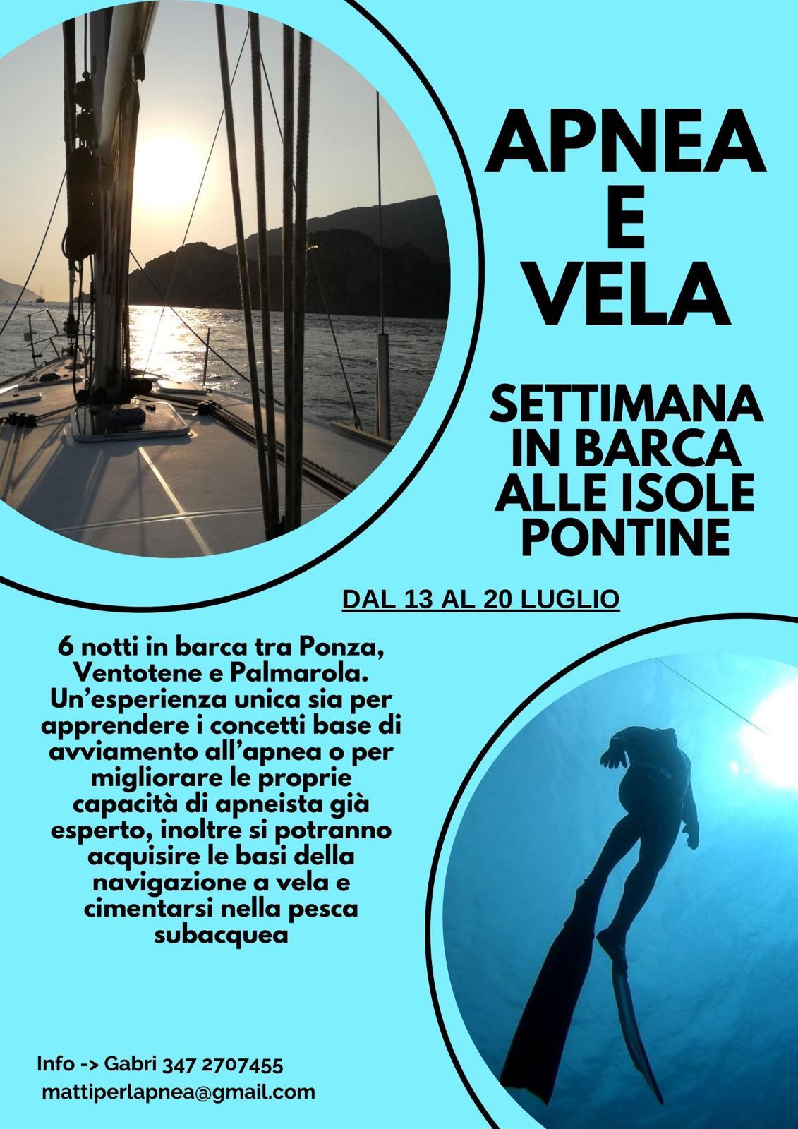 STAGE DI APNEA E VELA – MATTI PER L’APNEA
